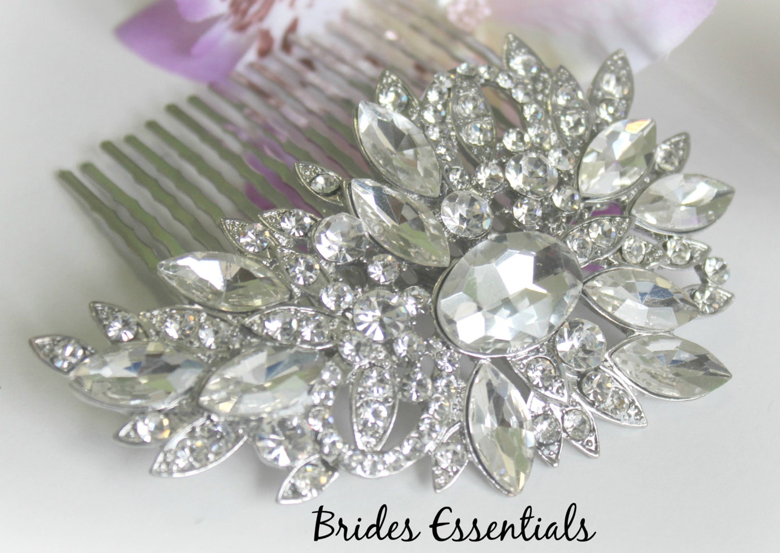 Vintage Comb, Rhinestone Comb, Bridal Crystal Comb, Wedding Hair Comb ...