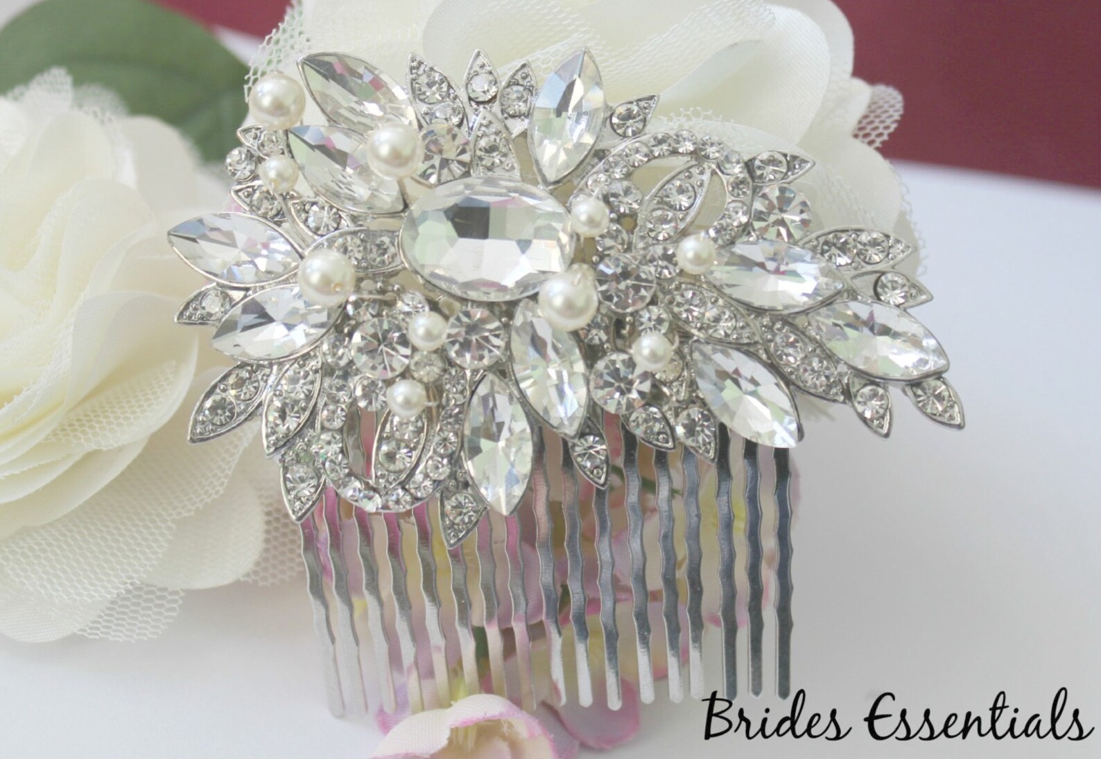 Vintage Comb, Rhinestone Comb, Bridal Crystal Comb, Wedding Hair Comb ...