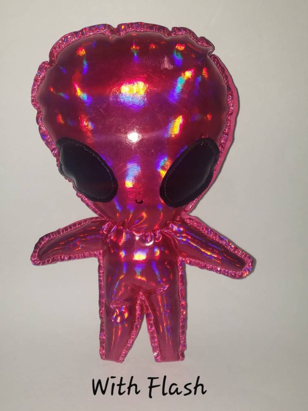 Pink Holographic Alien Plush Chibi Kawaii Cute - Etsy