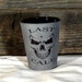 Last Call Skull Etched Shot Glass Blackout Glassware Unique - Etsy
