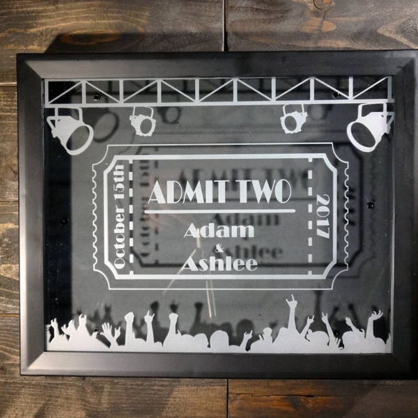 Shadow Box Ticket - Etsy
