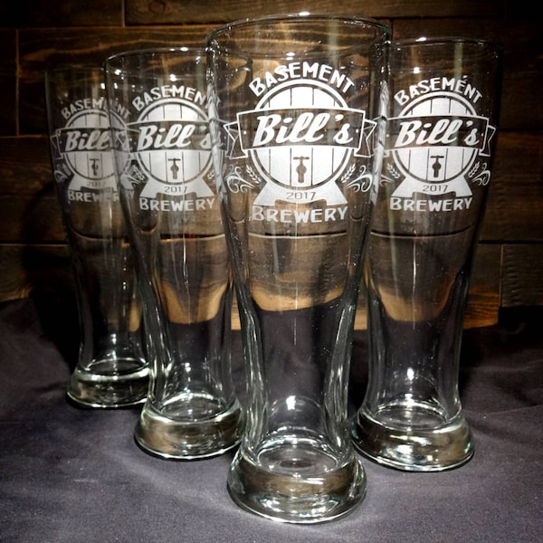 Custom Beer Glasses - Etsy
