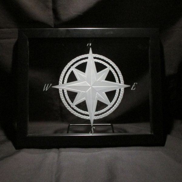 Compass Rose Stained Glass Pattern - Etsy