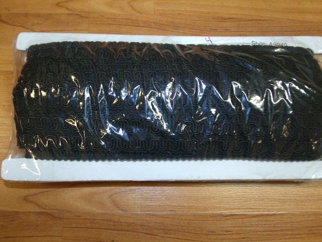 Conso 1/2" Scroll Braid Gimp Color R01 Black 36 Yards Roll Style A9940 ...