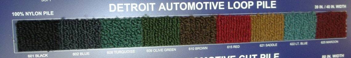 Automotive Loop Carpet Detroit (by the Yard 40 Inches Wide) - Etsy