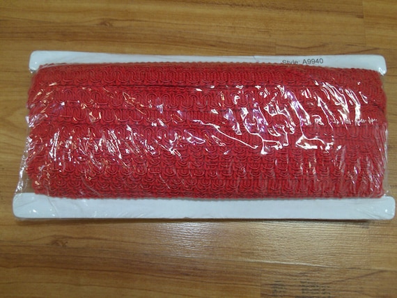 Conso 1/2 Scroll Braid Gimp Color Old Red J04 36 Yards | Etsy