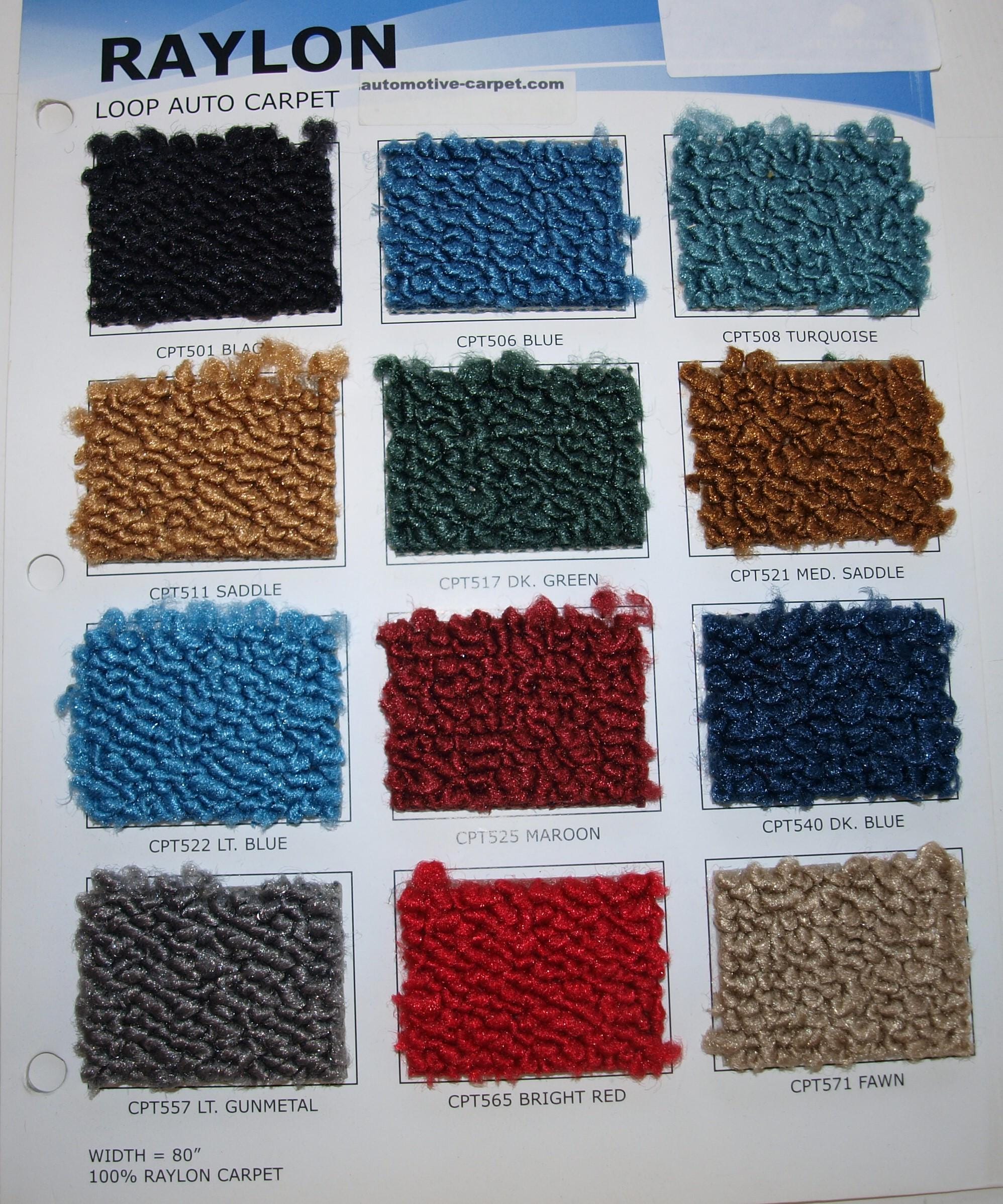 Automotive Loop Carpet Raylon (by the Yard 80 Inches Wide) - Etsy