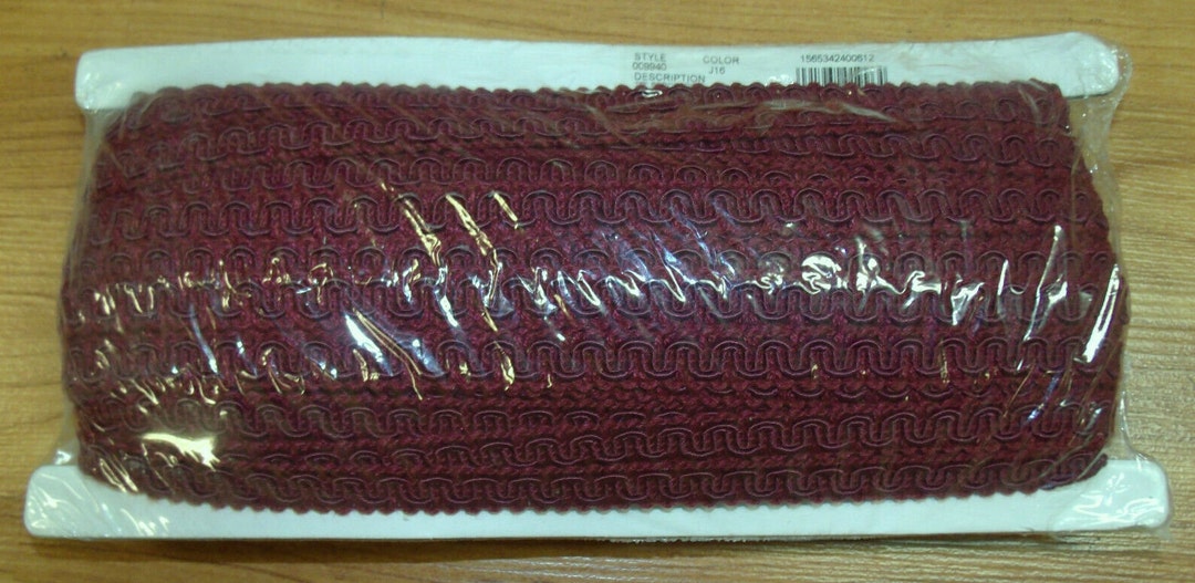 Conso Scroll Braid Gimp 1/2" Inch Wide Color Ruby (36 Yards Roll) for ...