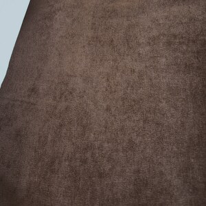 Velvet Upholstery Fabric Color Chocolate by the Yard 56 Wide Quality ...