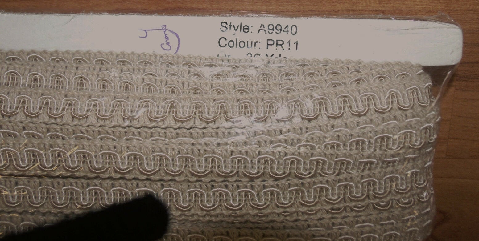 Conso Scroll Braid Gimp 1/2" Inch Wide Color Tan (36 Yards Roll) for ...