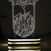 Original Handmade Islamic Calligraphy 3 D LED Lighted Islamic - Etsy