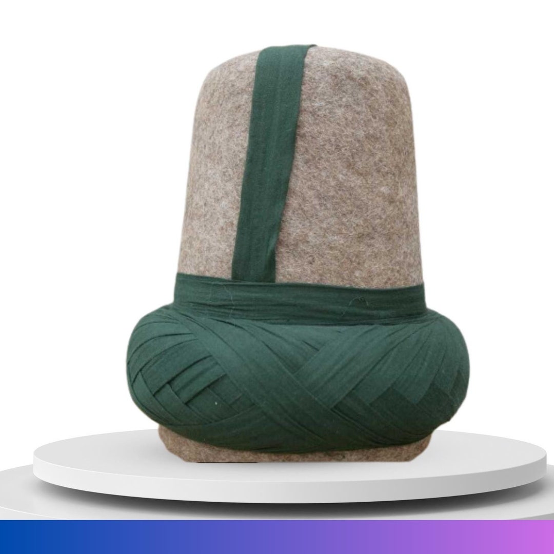 Real Handmade Original Sufi Whirling Dervish Original Turban Hat destar ...