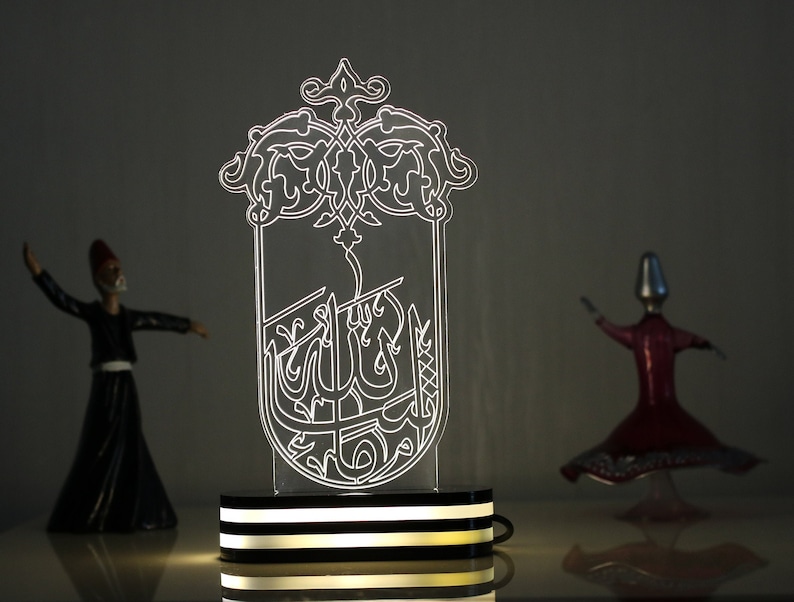 Original Handmade Islamic Calligraphy 3 D LED Lighted Islamic - Etsy