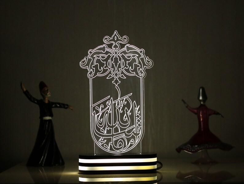 Original Handmade Islamic Calligraphy 3 D LED Lighted Islamic - Etsy
