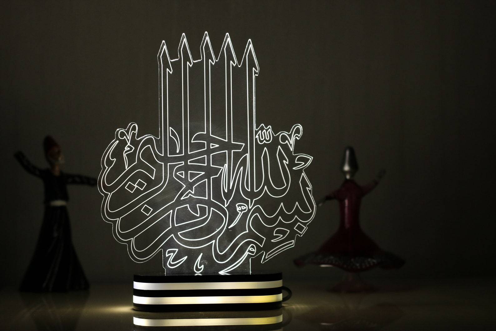 Handmade Islamic Calligraphy 3 D LED Lighted Islamic Art - Etsy