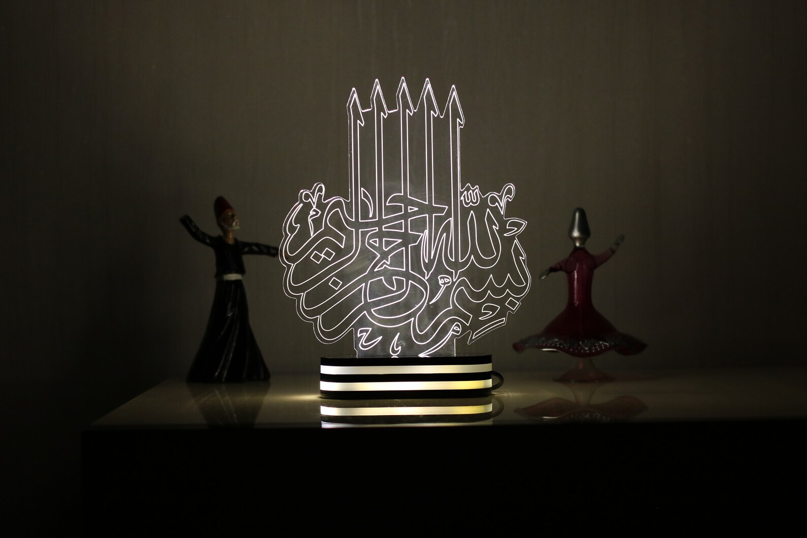 Handmade Islamic Calligraphy 3 D LED Lighted Islamic Art - Etsy