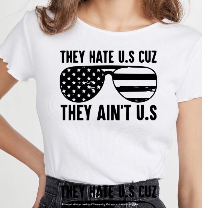 They Hate Us Cause They Aint Us Svg - Etsy UK
