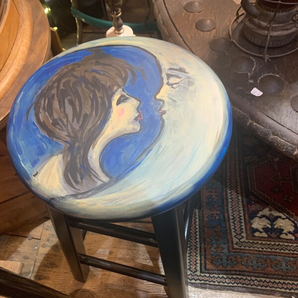 Hand Painted Stool - Etsy