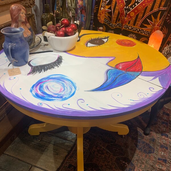 Hand Painted Table - Etsy