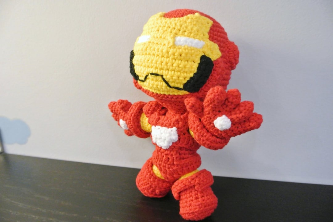 Crochet Iron Man Amigurumi Handmade Crochet Amigurumi Toy Doll Avengers ...