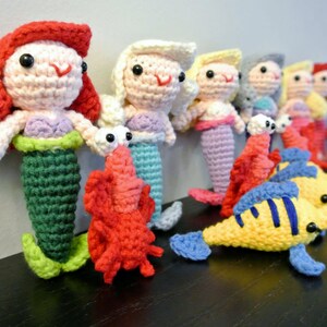 Little Crochet Mermaid Amigurumi Ariel Amigurumi Handmade Crochet ...