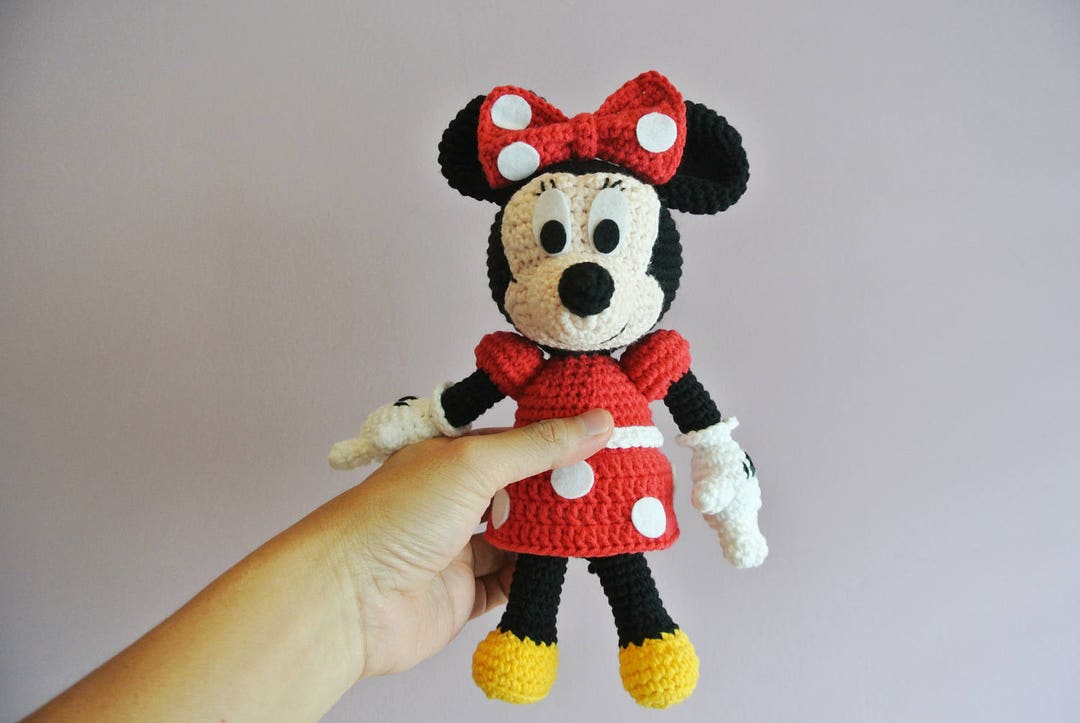 Crochet Minnie Mouse Amigurumi - Handmade Crochet Amigurumi Toy Doll ...