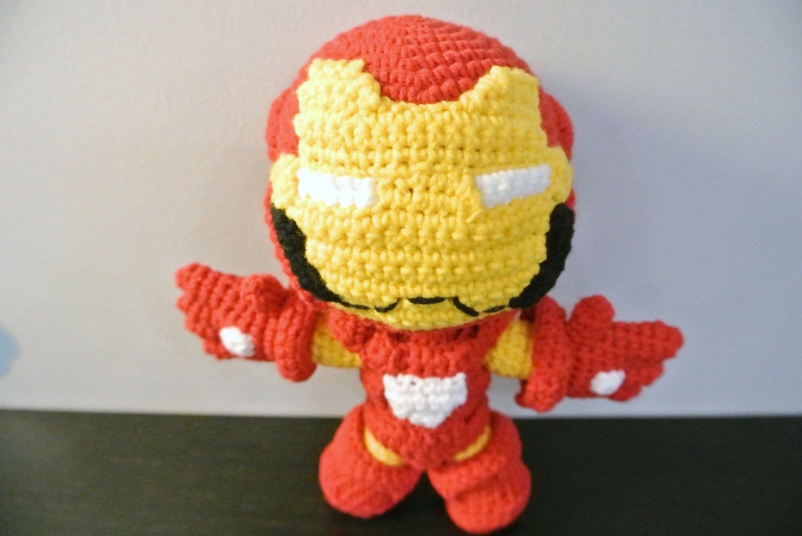 Crochet Iron Man Amigurumi Handmade Crochet Amigurumi Toy - Etsy