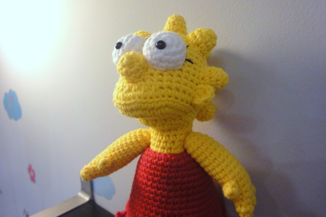 Crochet Lisa Simpson Amigurumi - Handmade Crochet Amigurumi Toy Doll ...