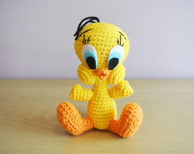 Crochet Tweety Bird Amigurumi - Handmade Crochet Amigurumi Toy Doll ...