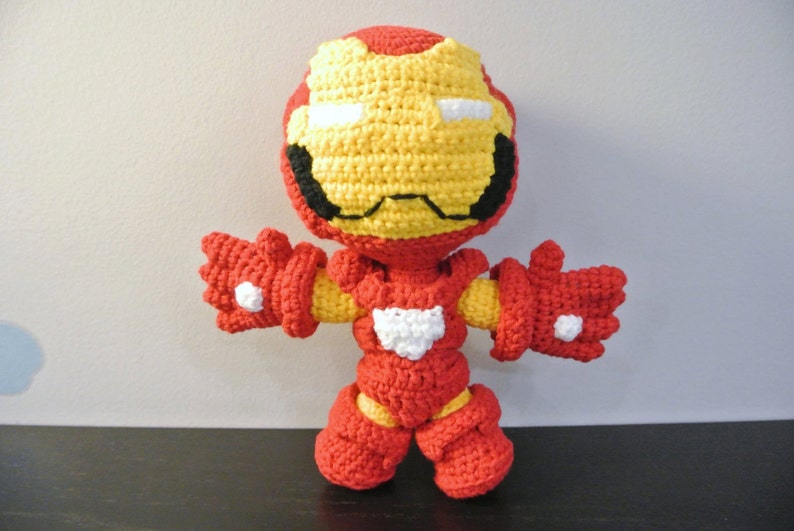 Crochet Iron Man Amigurumi Handmade Crochet Amigurumi Toy - Etsy