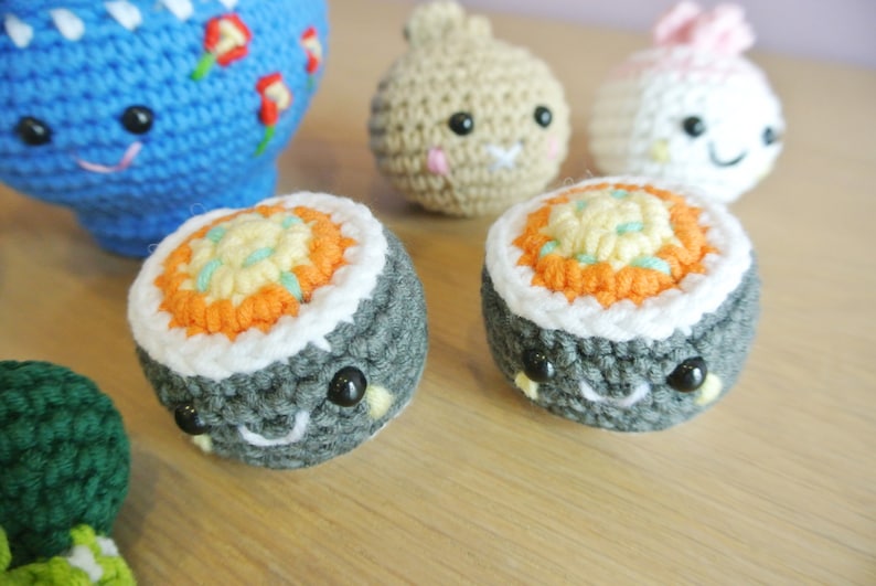 Sushi Crochet Bento Amigurumi Handmade Crochet Amigurumi Toy | Etsy