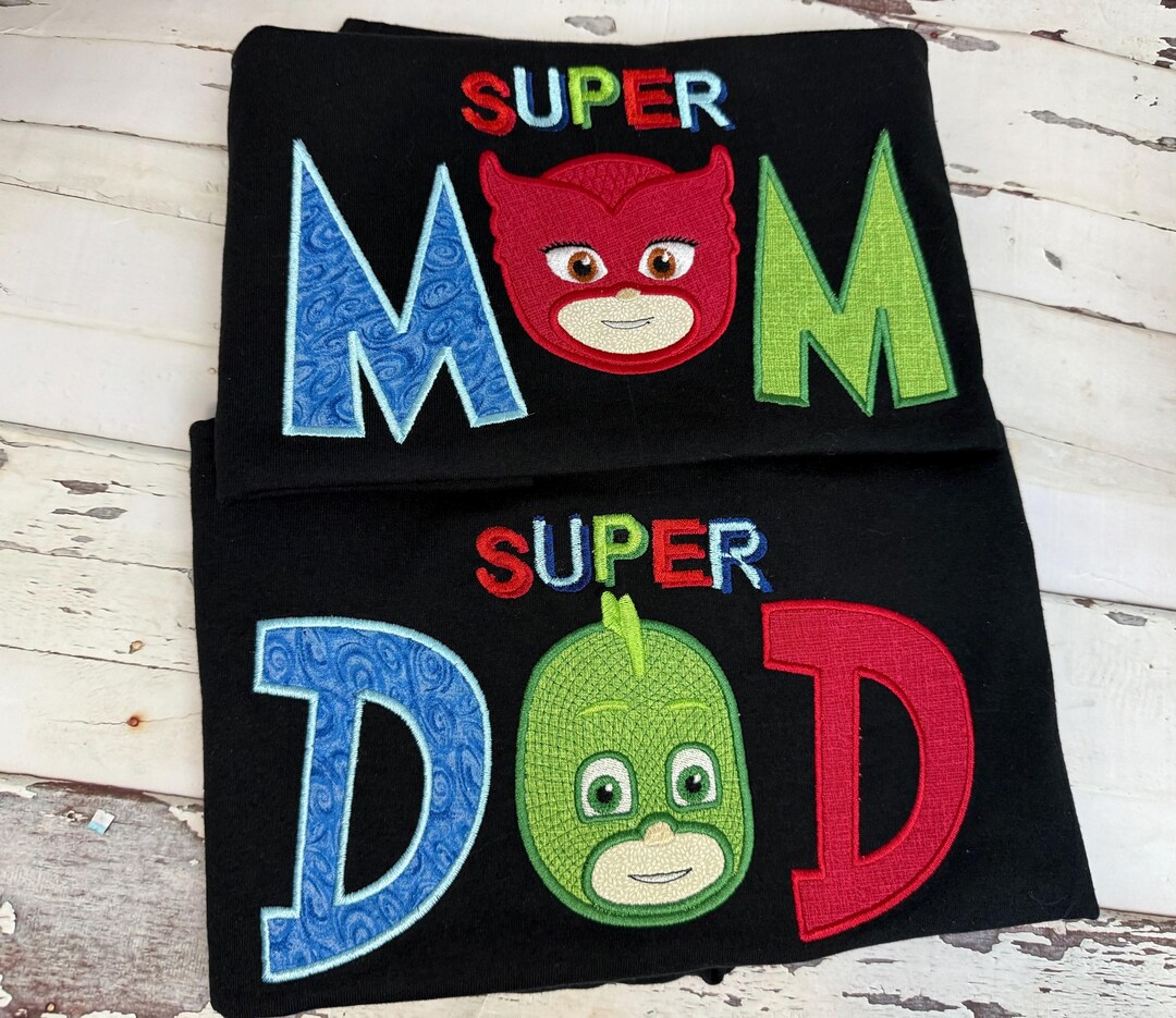 Custom Super MOM or DAD or SIS or Bro Shirt W/ a Sleepy Superhero ...