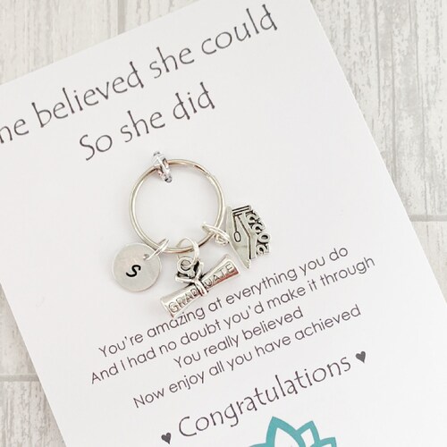 Graduation Keyring Graduate Keychain Scroll Keyring 2022 | Etsy UK