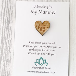 Mum Pocket Hug, Pocket Hug, Mum Gifts, Mother, Mummy Hug, Thinking of ...