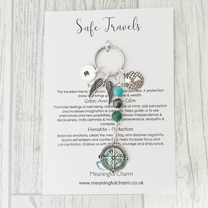 Safe Travels Keyring, Stay Safe, Journey, Travelling, Abroad, Flying ...