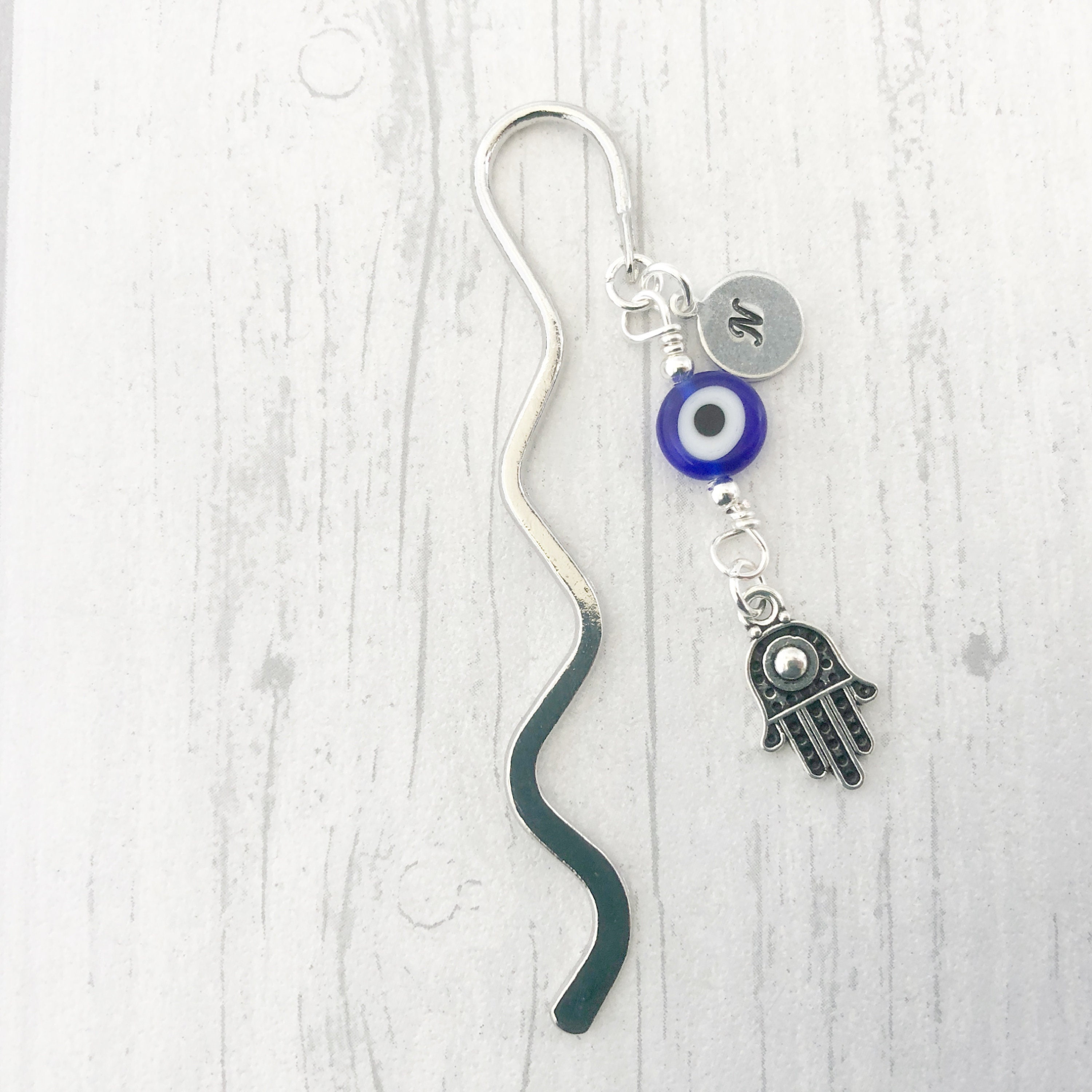 Initial Bookmark Evil Eye Bookmark Evil Eye Gifts | Etsy