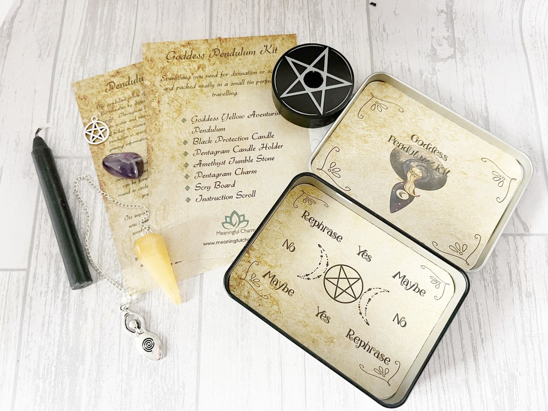 Goddess Pendulum Set, Goddess Pendulum, Travel Divination, Divination ...