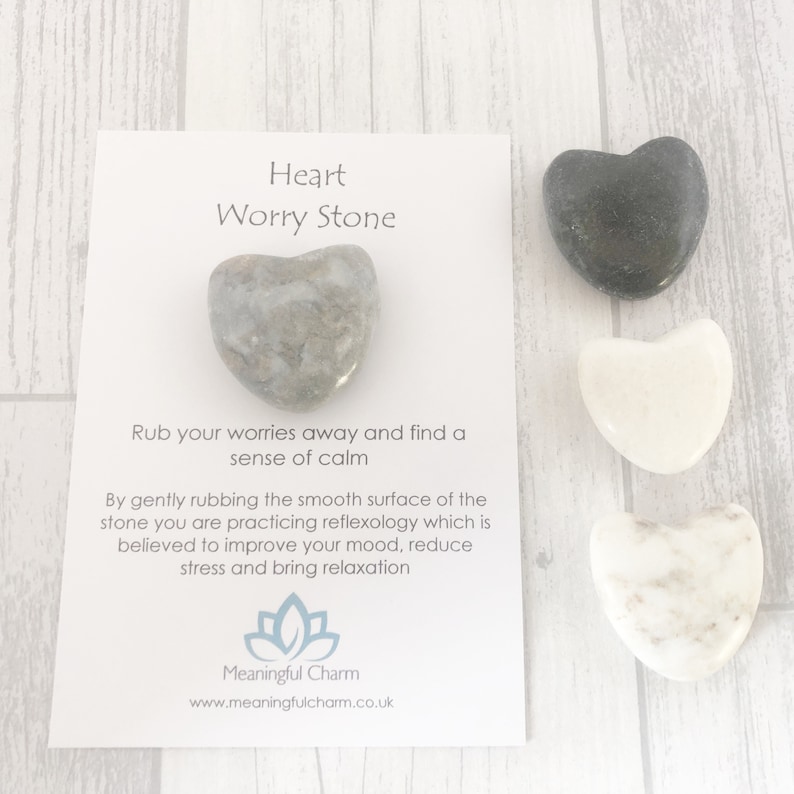 Heart Worry Stone Palm Stones Worry Stone Stress Stone - Etsy UK