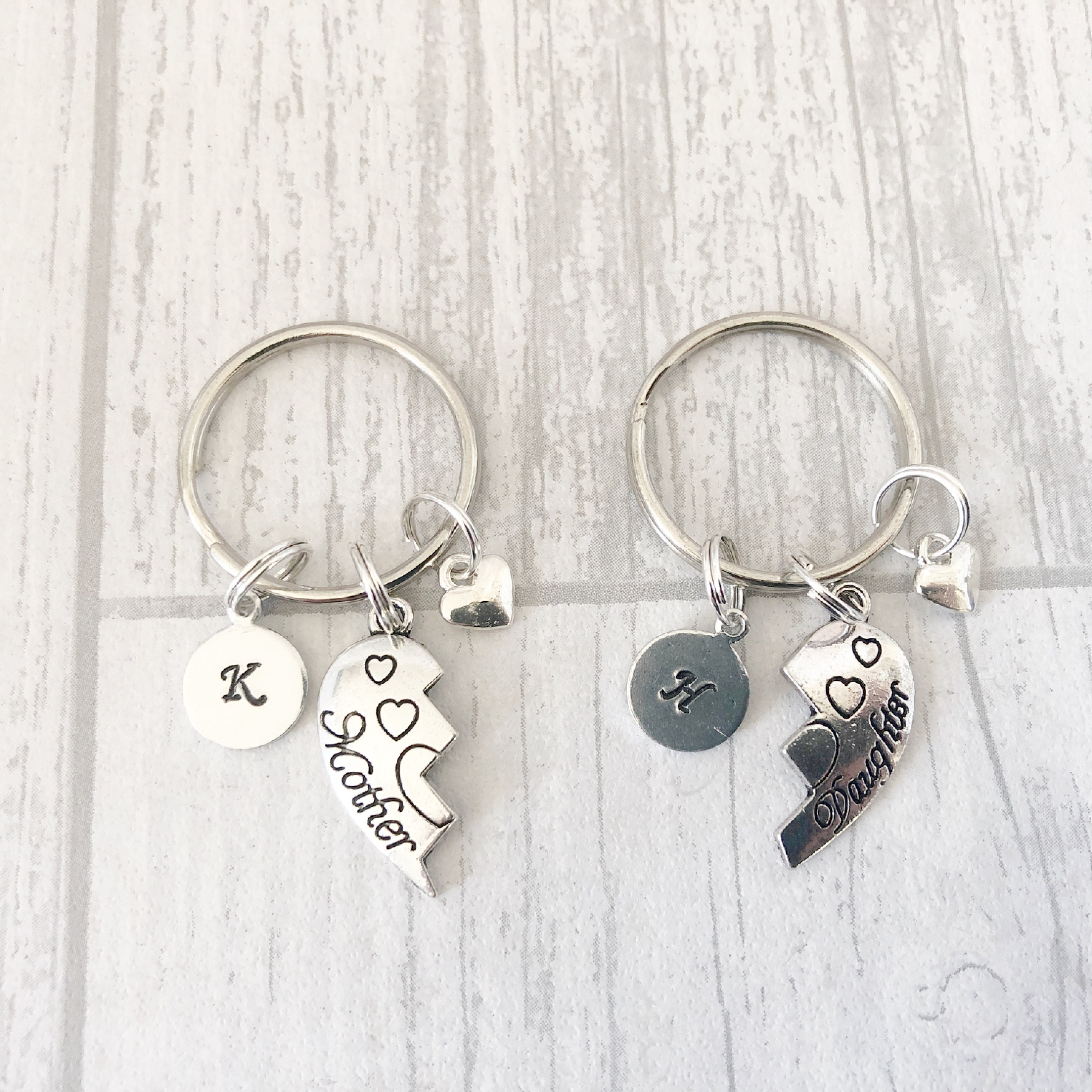 Mother and Daughter Keyring Set Mothers Day Gift Poem Gift - Etsy UK