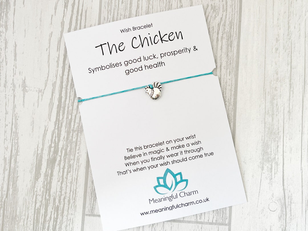 Chicken Bracelet, Spirit Animal Bracelet, Motivational Gift, Wish ...