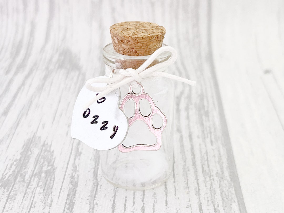 Pet Keepsake, Pet Ashes, Pet Hair, Pet Fur, Pet Memorial Bottle, Pet ...