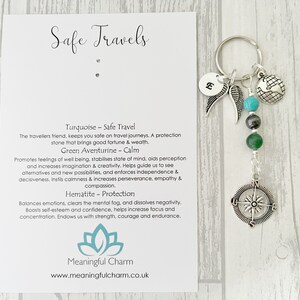 Safe Travels Keyring, Stay Safe, Journey, Travelling, Abroad, Flying ...