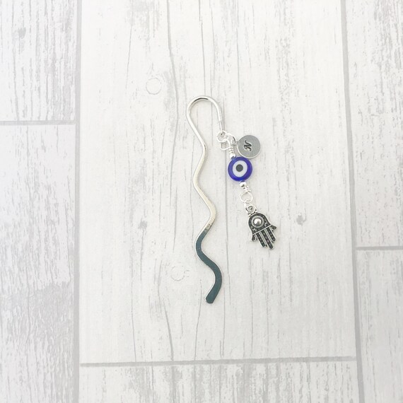 Initial Bookmark Evil Eye Bookmark Evil Eye Gifts - Etsy
