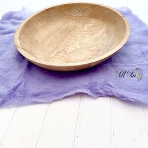 Fluffy Wool Layer Lilac Posing Blanket, Wool Layer, Felt Basket Filler ...
