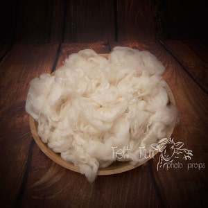 Cream Fluffy Wool, Wool Photo Prop, Loose Wool Stuffer,cream Felt ...
