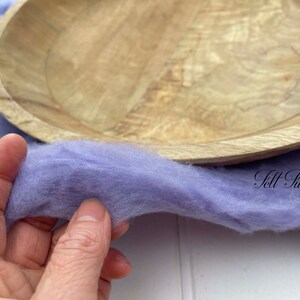 Fluffy Wool Layer Lilac Posing Blanket, Wool Layer, Felt Basket Filler ...
