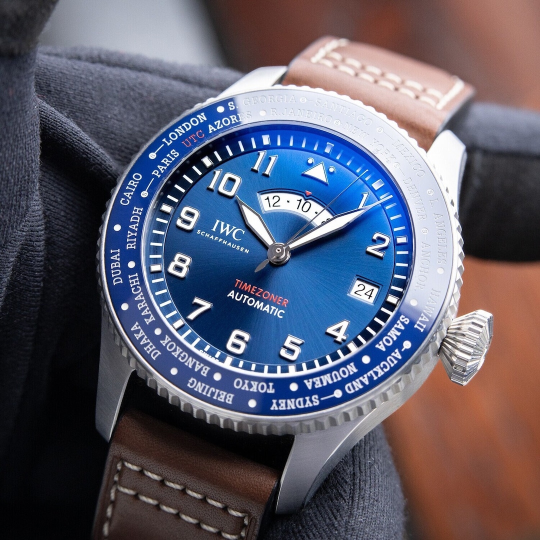 IWC Pilot's Watch GMT Blue Dial IW395503 - Etsy