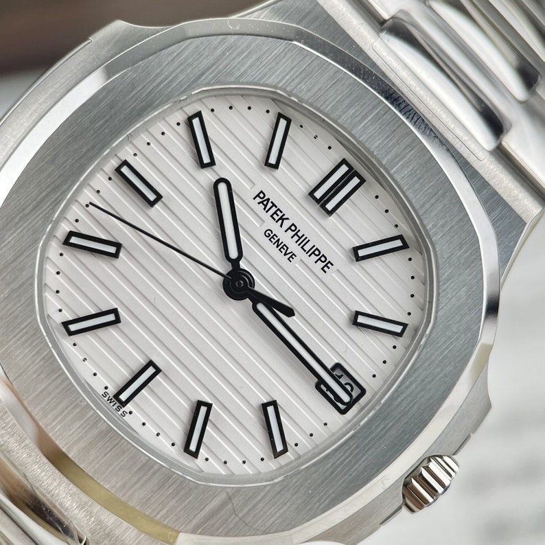Patek Philippe Nautilus 5711 White Dial Watch 40mm - Etsy UK