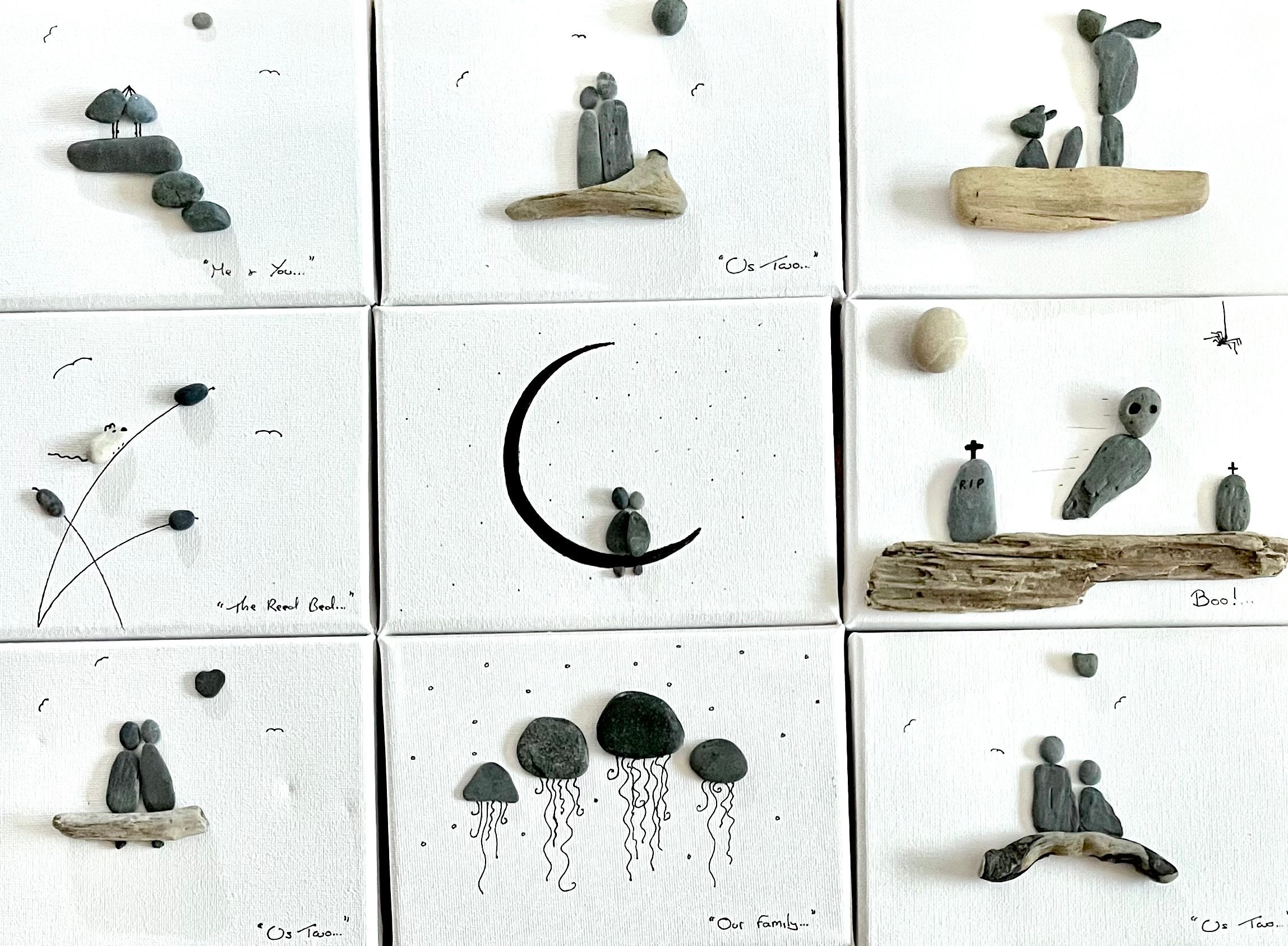 Made to Order Pebble Art, Pebble Art, Pebble Family, Pebble Artist ...