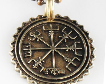 Viking Vegvisir Nautical Compass Protection Sterling Silver | Etsy